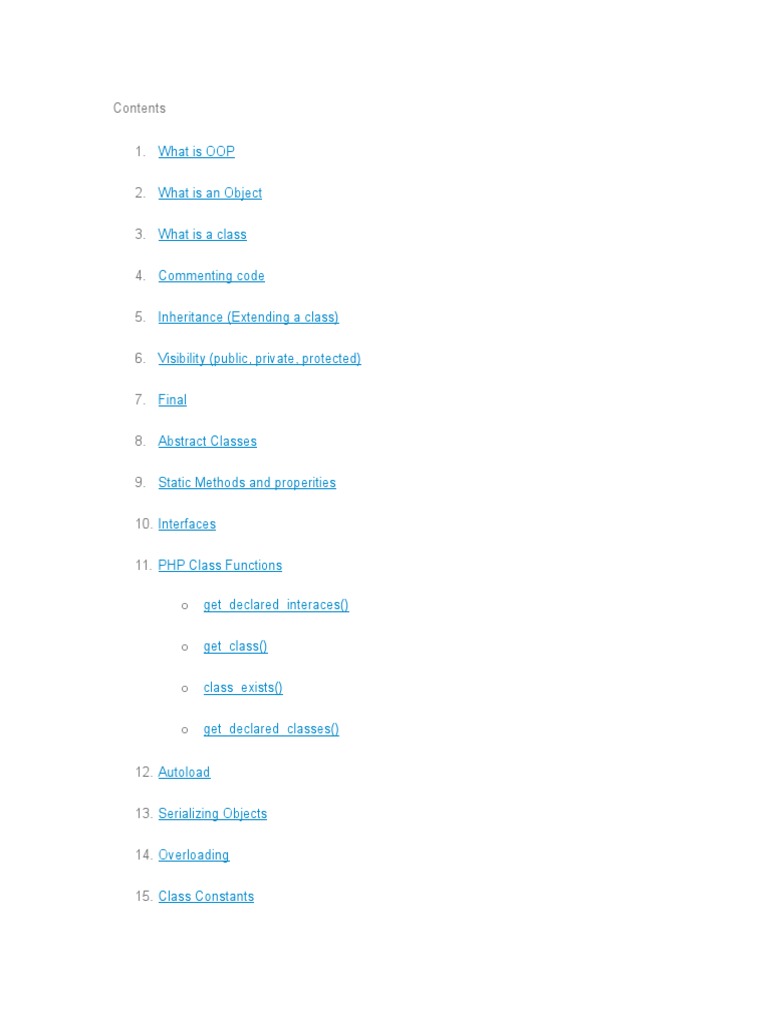 Php 5 Oops Pdf Class Computer Programming Method Computer 8293