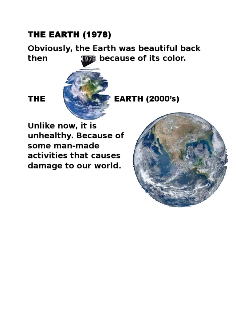 Earth Now and Then | PDF