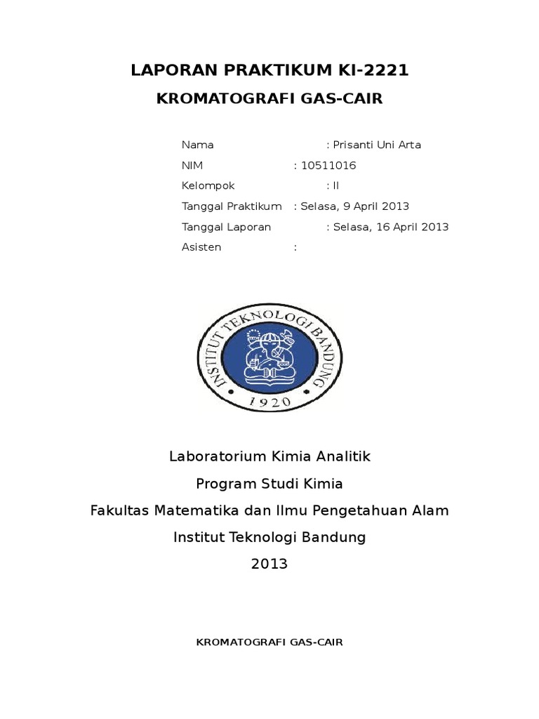 Kromatografi Gas Cair | PDF