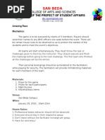 Amazing Race Rules | PDF | The Amazing Race | American Reality ...