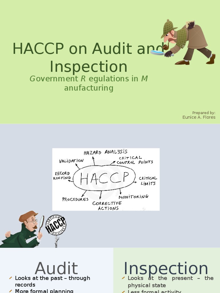 HACCP On Audit and Inspection | PDF | Hazard Analysis And Critical ...