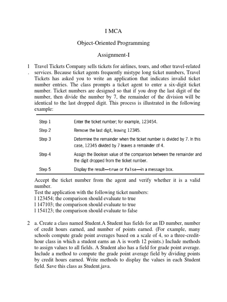 Oop Assignment Download Free Pdf Method Computer Programming Constructor Object 