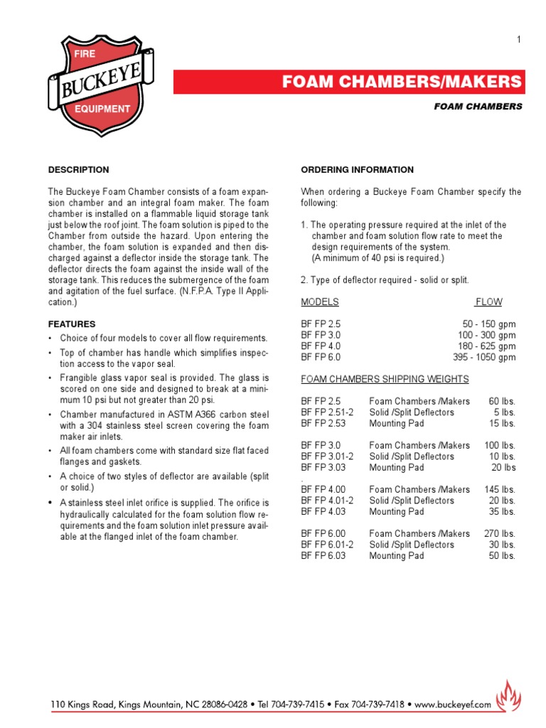 Foam Chambers | PDF | Foam | Gases