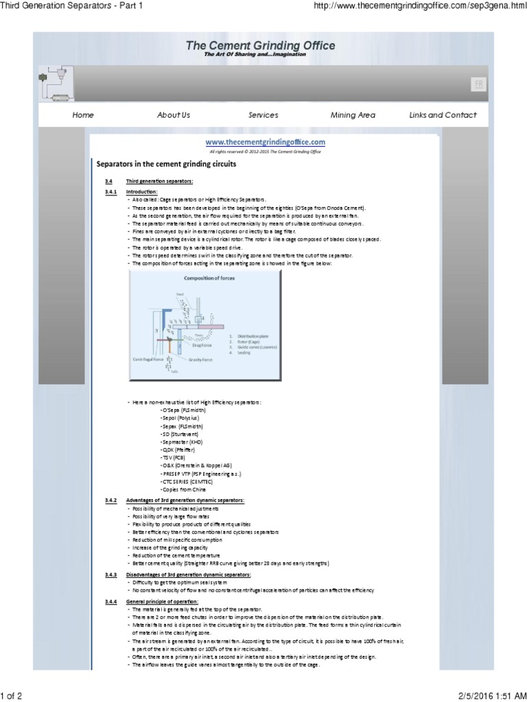 Third Generation Separators - Part 1 | PDF | Mechanical Engineering ...