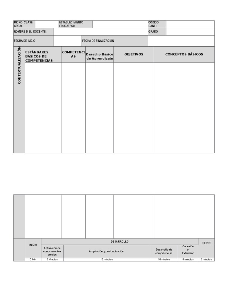Formato Microclase | PDF