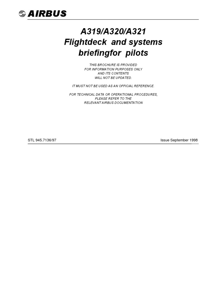 A320 Flight Deck and Systems Briefing | Download Free PDF | Flight ...