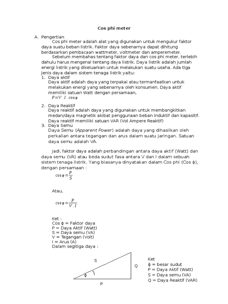 Cos Phi Meter | PDF