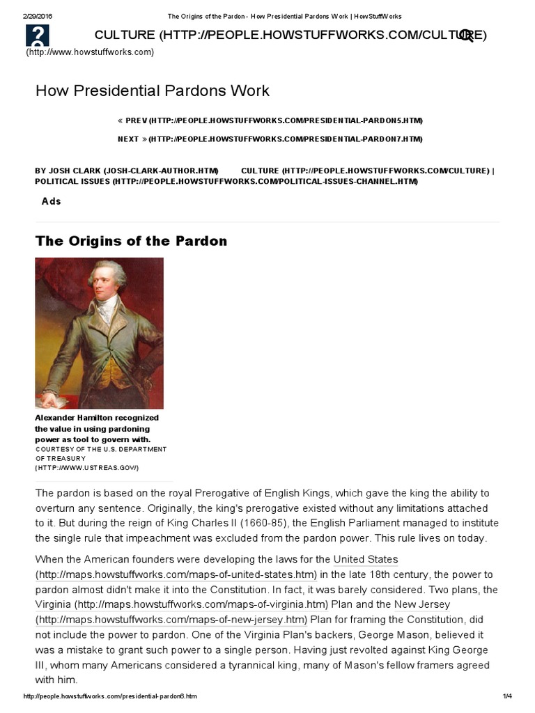 The Origins of The Pardon - How Presidential Pardons Work ...
