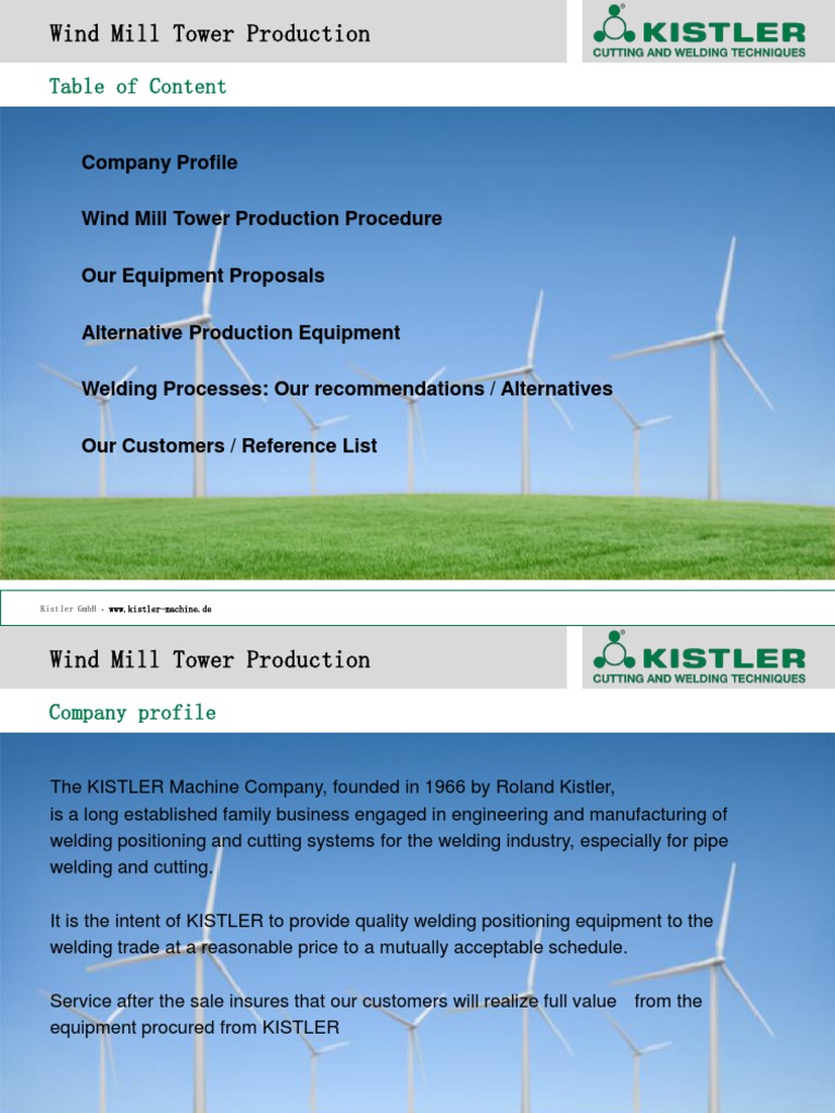 Wind Mill Towers Manufacturing Machines | PDF | Pipe (Fluid Conveyance ...