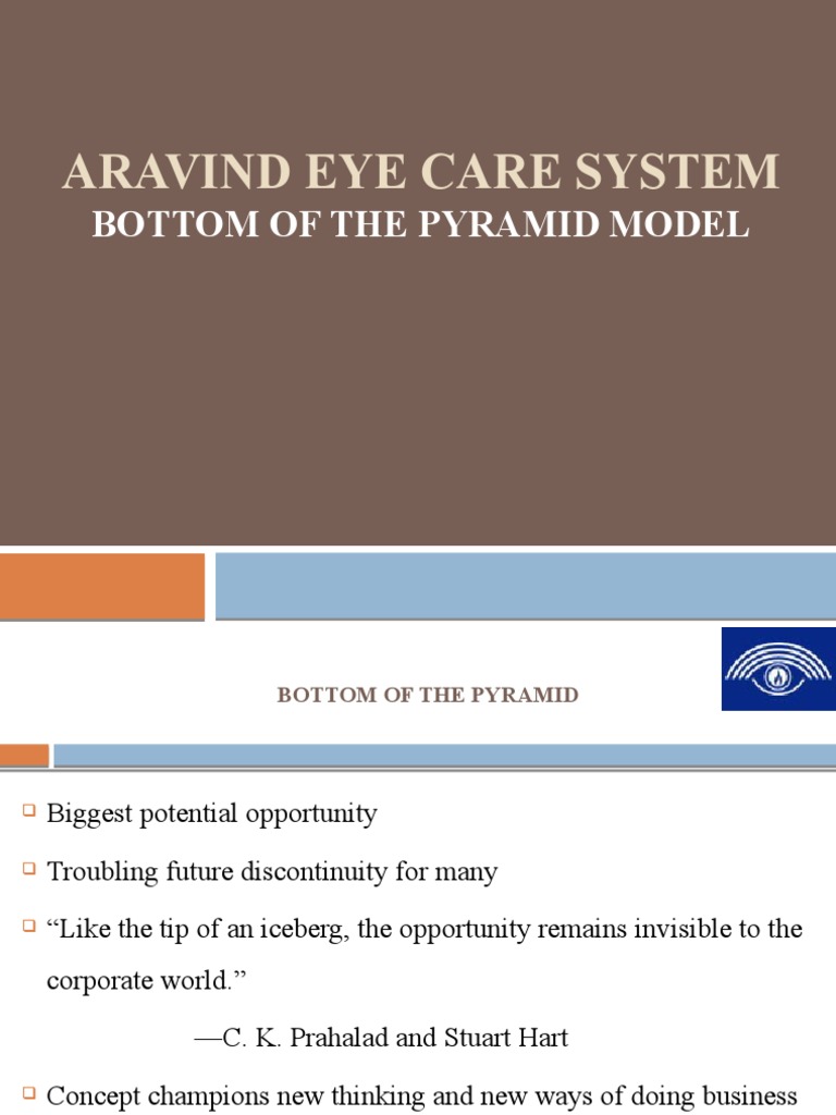 Aravind Eye Care: Innovative BOP Model | PDF | Business | Health Care