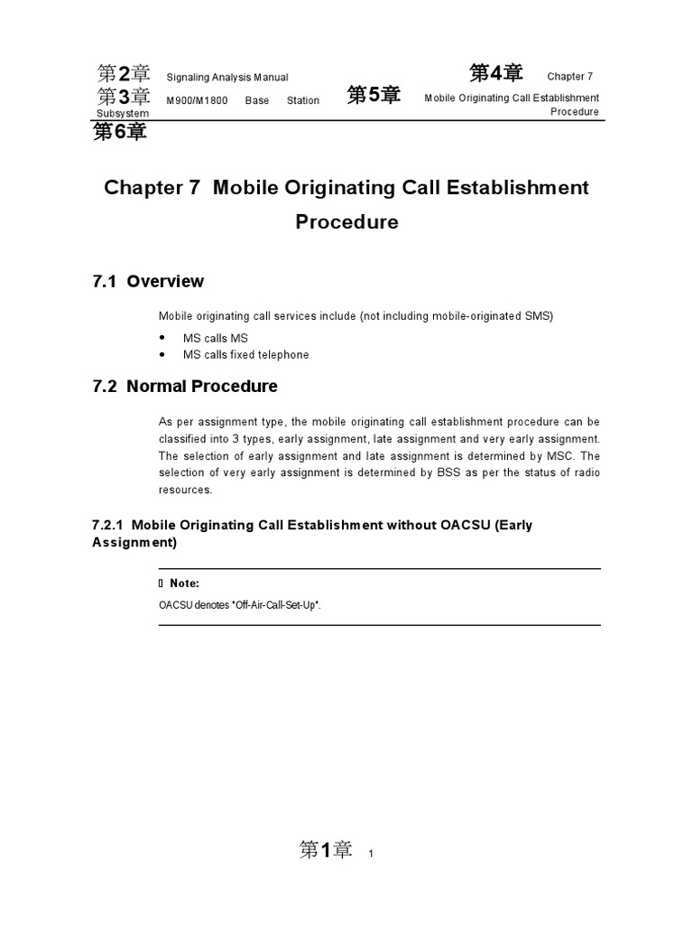 07-Mobile Originating Call Establishment Procedure | PDF ...