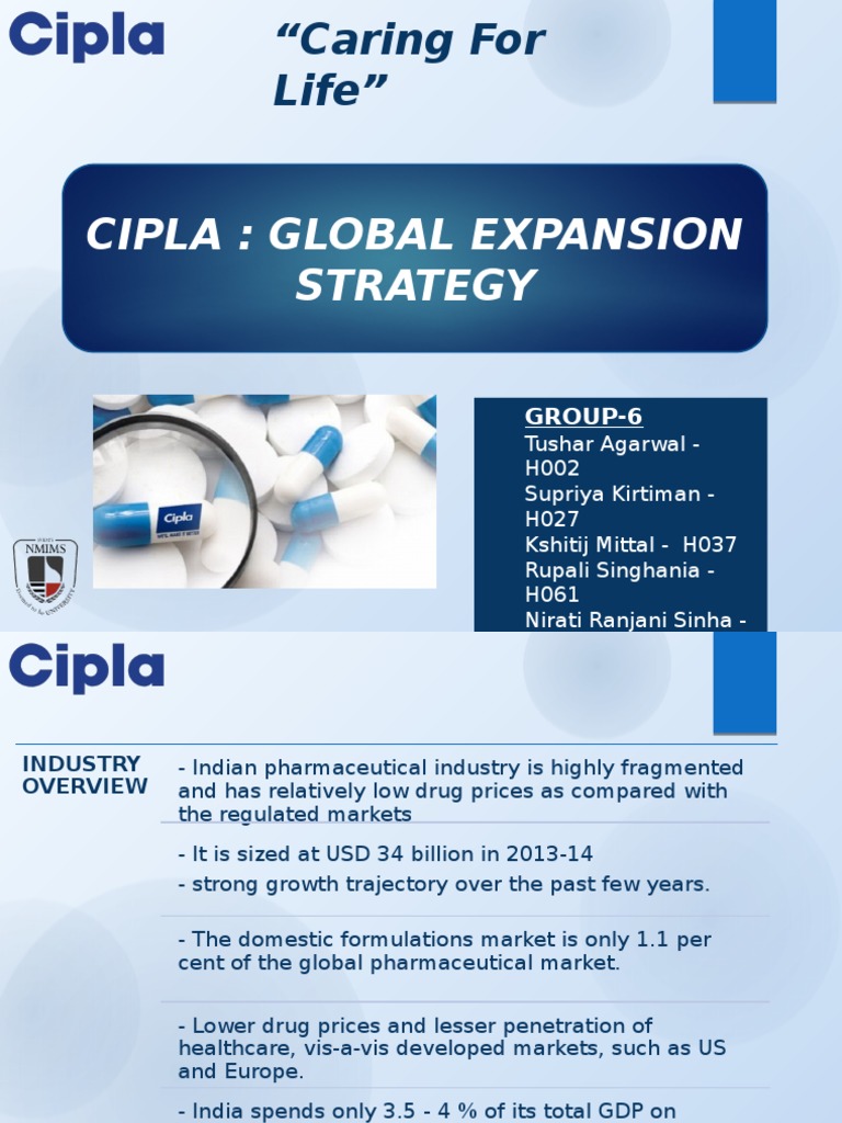 CIPLA Strategy | Pharmaceutical Drug | Generic Drug
