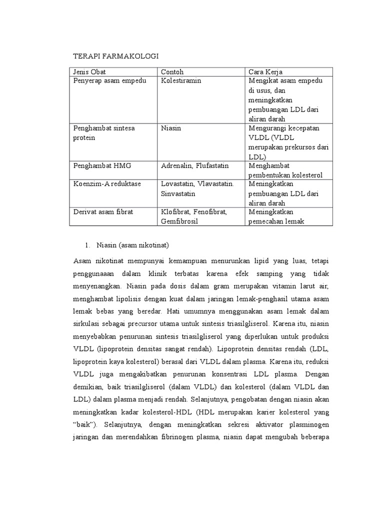 Terapi Farmakologi and Non Farmakologi. | PDF