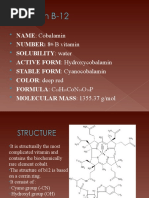 Vitamin B12 Dosage Guidelines | PDF