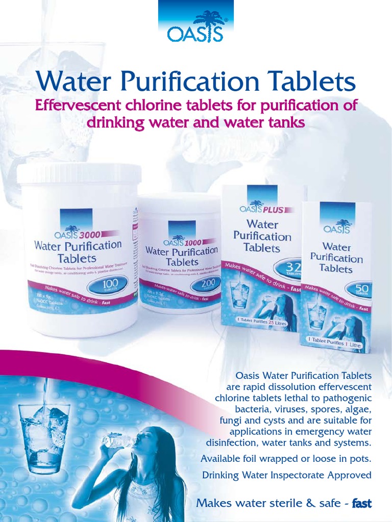 Water Purification Oasis | PDF | Water Purification | Chlorine