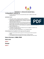 Basketball Solicitation Letter Sample | PDF | Sports & Recreation