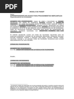Modelo Poder Abogado | PDF | Derecho