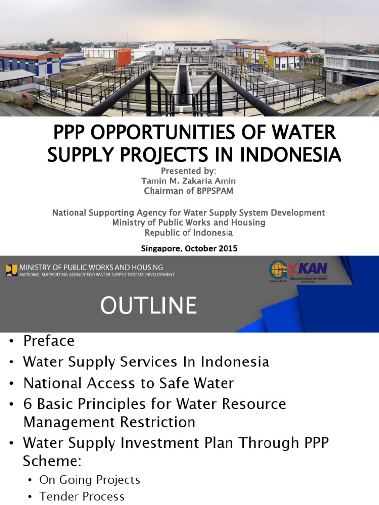 PPP Water Di Indonesia | PDF | Public–Private Partnership | Request For ...