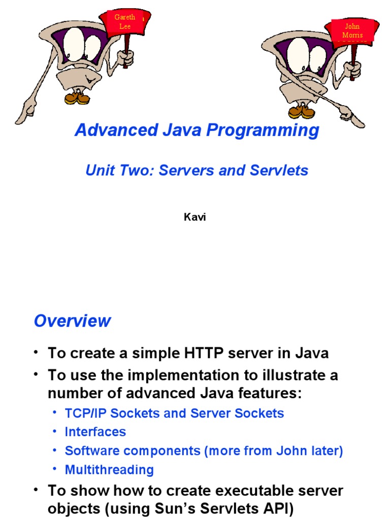 Advanced Java Programming Unit Two Servers And Servlets Pdf Java Server Pages Java Servlet 4357
