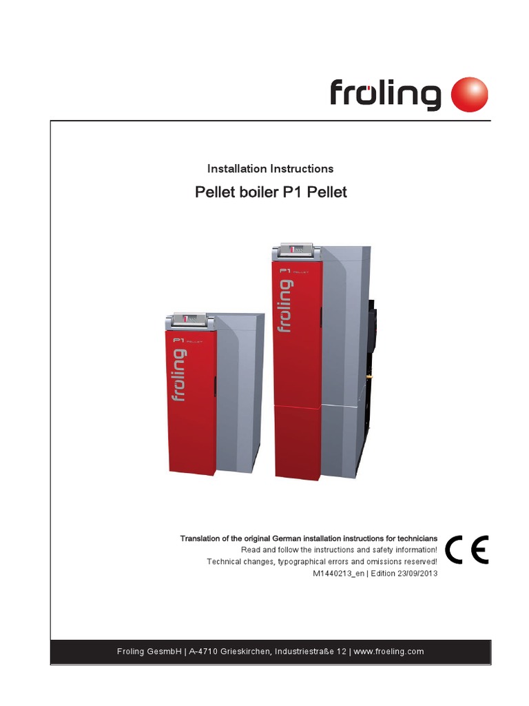 Froling P1 Pellet Installation Operating Instructions | PDF | Chimney ...