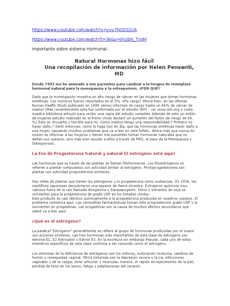 Importancia de las hormonas naturales para la salud femenina y los ...