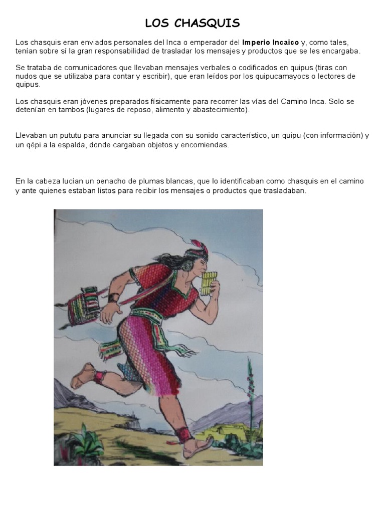 Los Chasquis | PDF | Imperio Inca