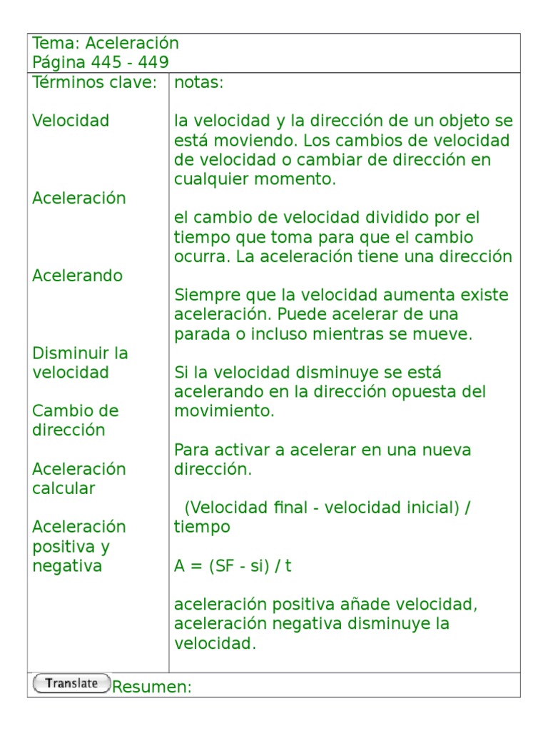 Feb 29 Cornell Notes Spanish | PDF | Tecnología