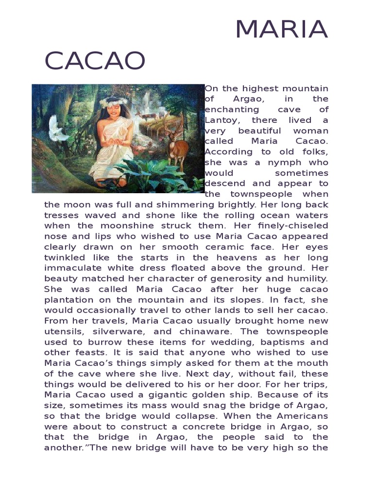 MARIA CACAO STORY English............................... | PDF