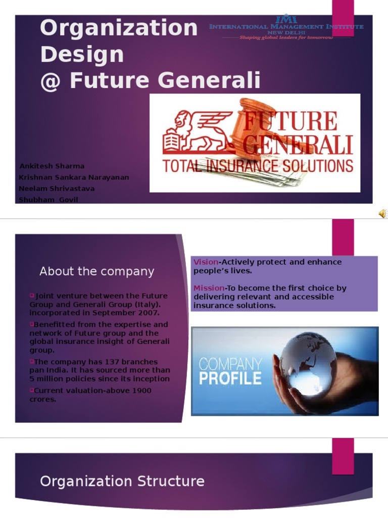 Future Generali Organization Design | PDF | Privacy | Business