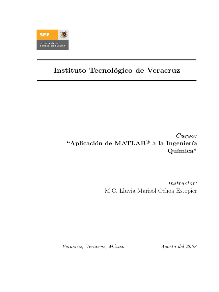 Curso Matlab | PDF | Linealidad | Ecuaciones