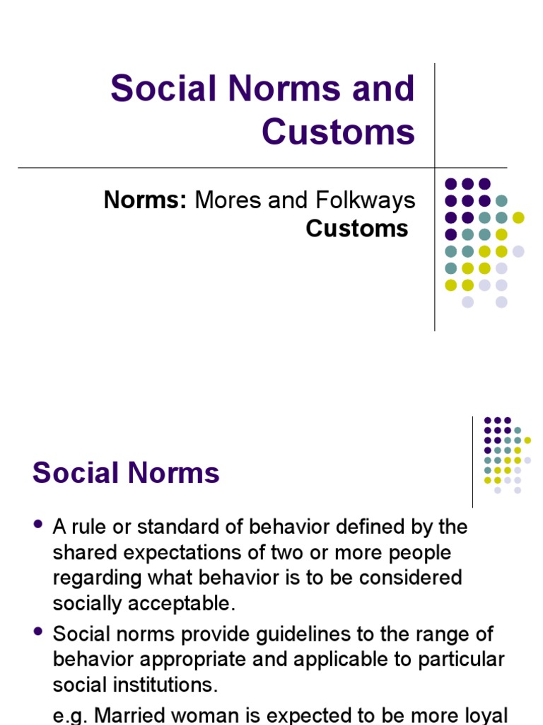 Norms and Customs | Norm (Social) | Sociological Theories