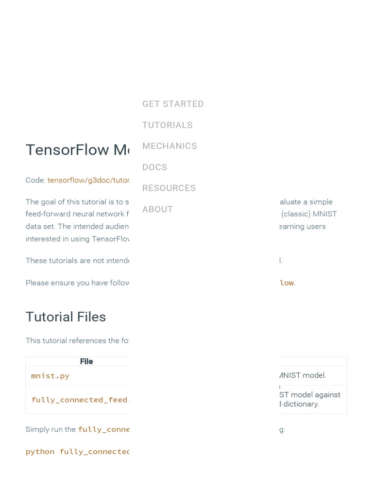 Getting Started - TensorFlow | PDF | Parameter (Computer Programming) | Machine Learning