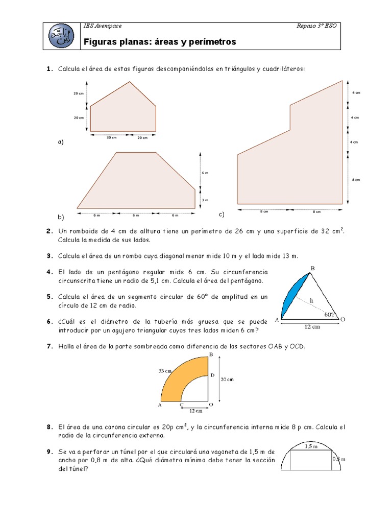 Repaso Figuras Planas | PDF