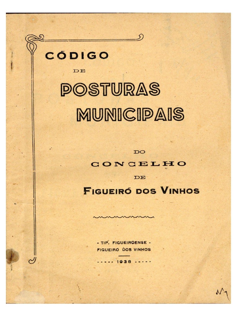 Código de Posturas Municipais | PDF