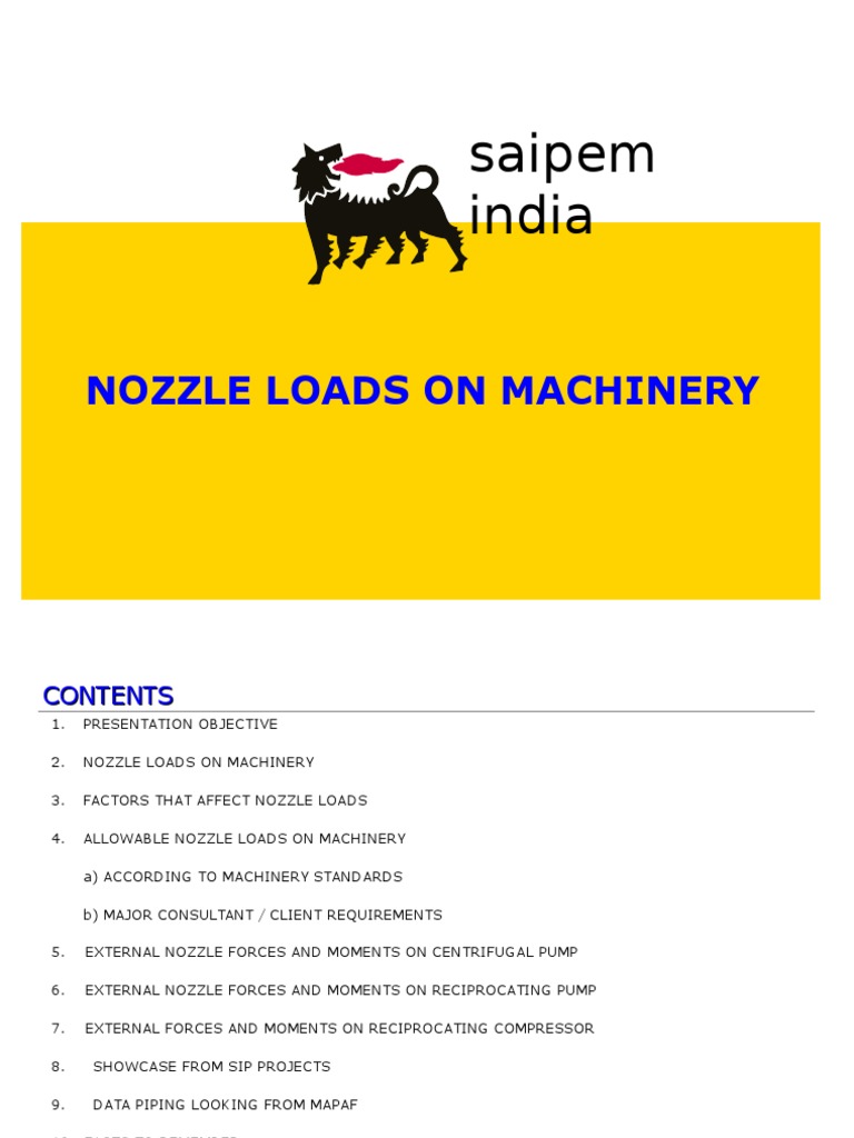 Machinery Nozzle Load Guidelines | PDF | Pump | Gas Compressor