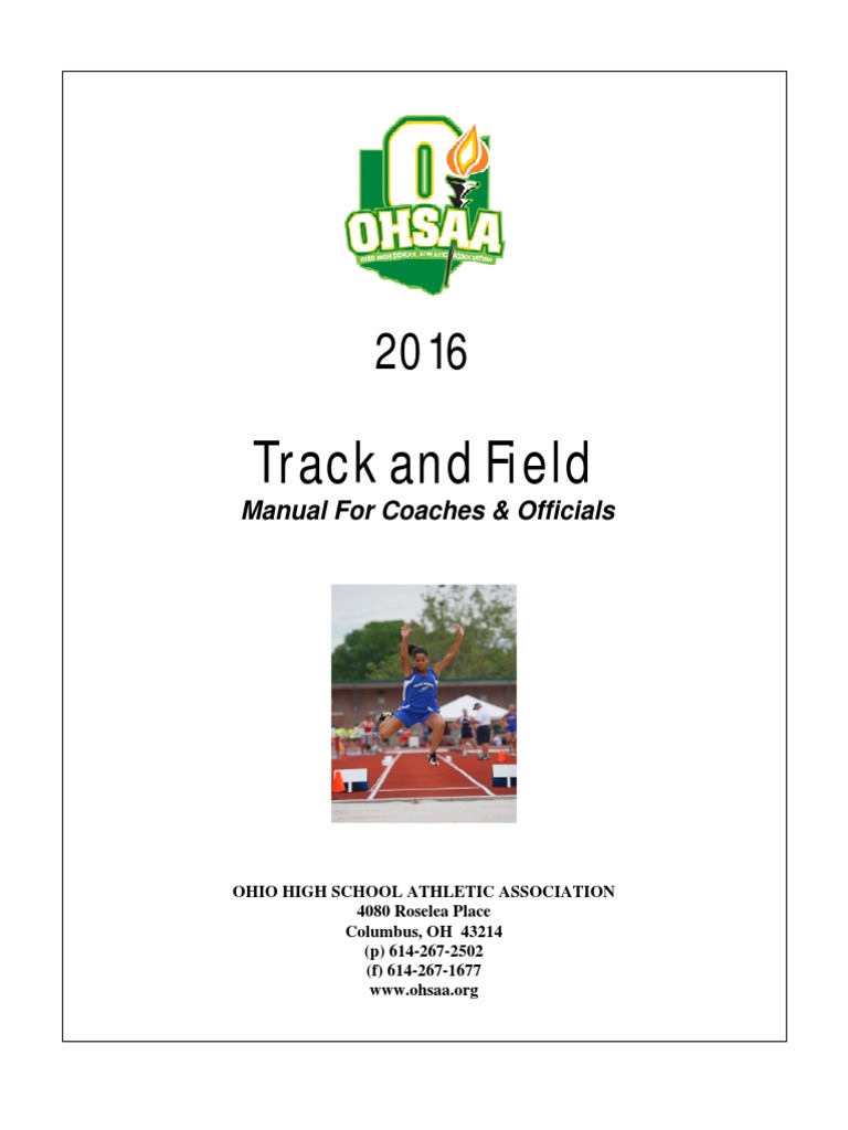 Track and Field: Manual For Coaches & Officials | PDF | Track And Field ...