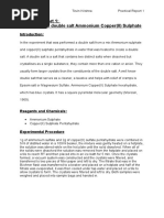 Exp8-Preparation and Studies of Potassium Tris (Oxalato) Aluminate (III ...