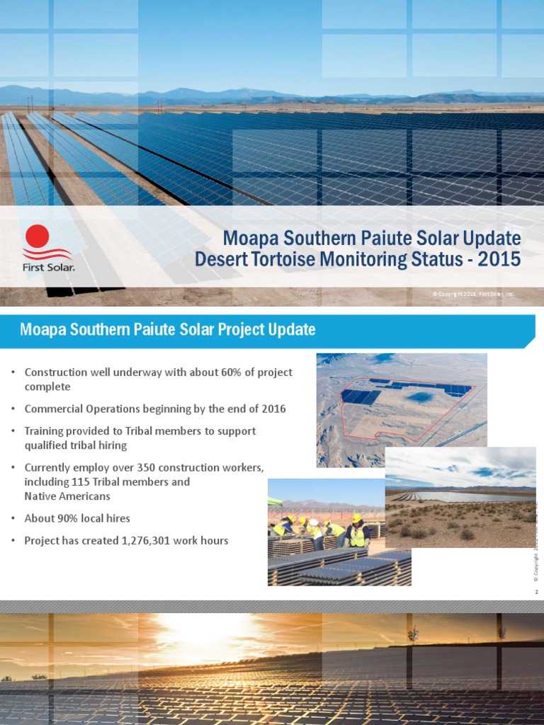 Moapa Solar Tortoise Impact Report - December 2015 | PDF | Transport ...