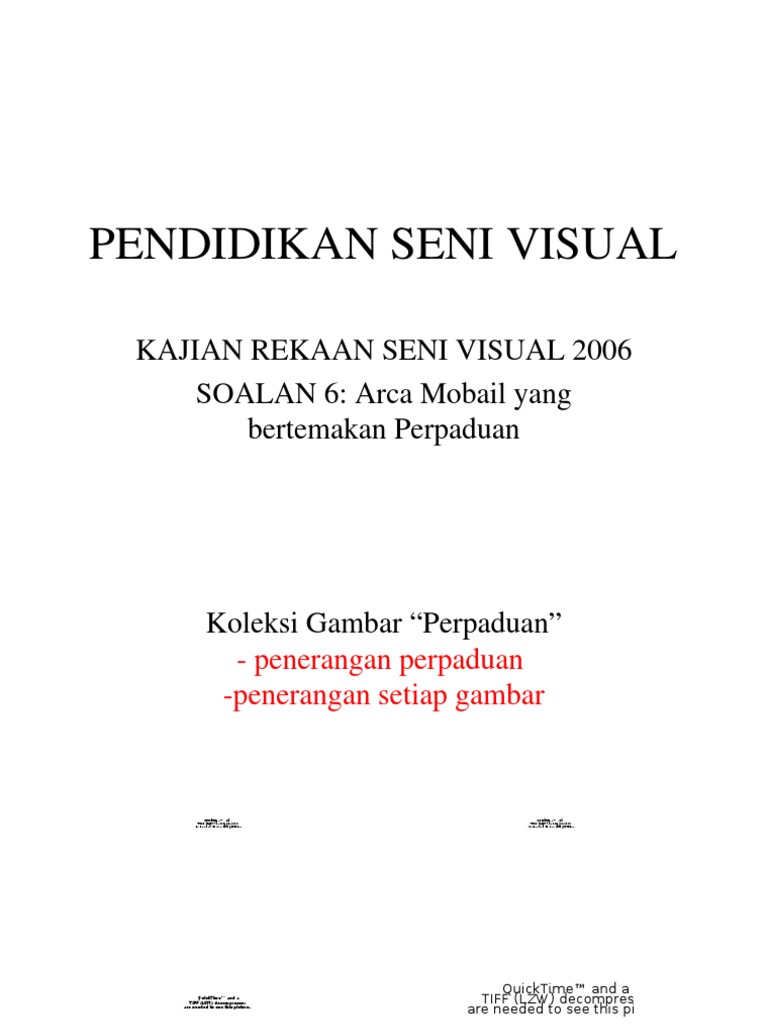 Pendidikan Seni Visual: Kajian Rekaan Seni Visual 2006 SOALAN 6: Arca ...