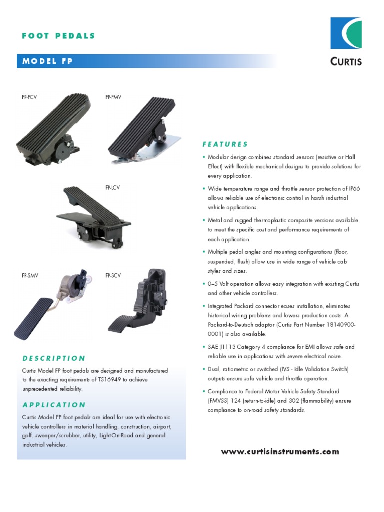 Model FP RevD Curtis | PDF | Electrical Connector | Switch