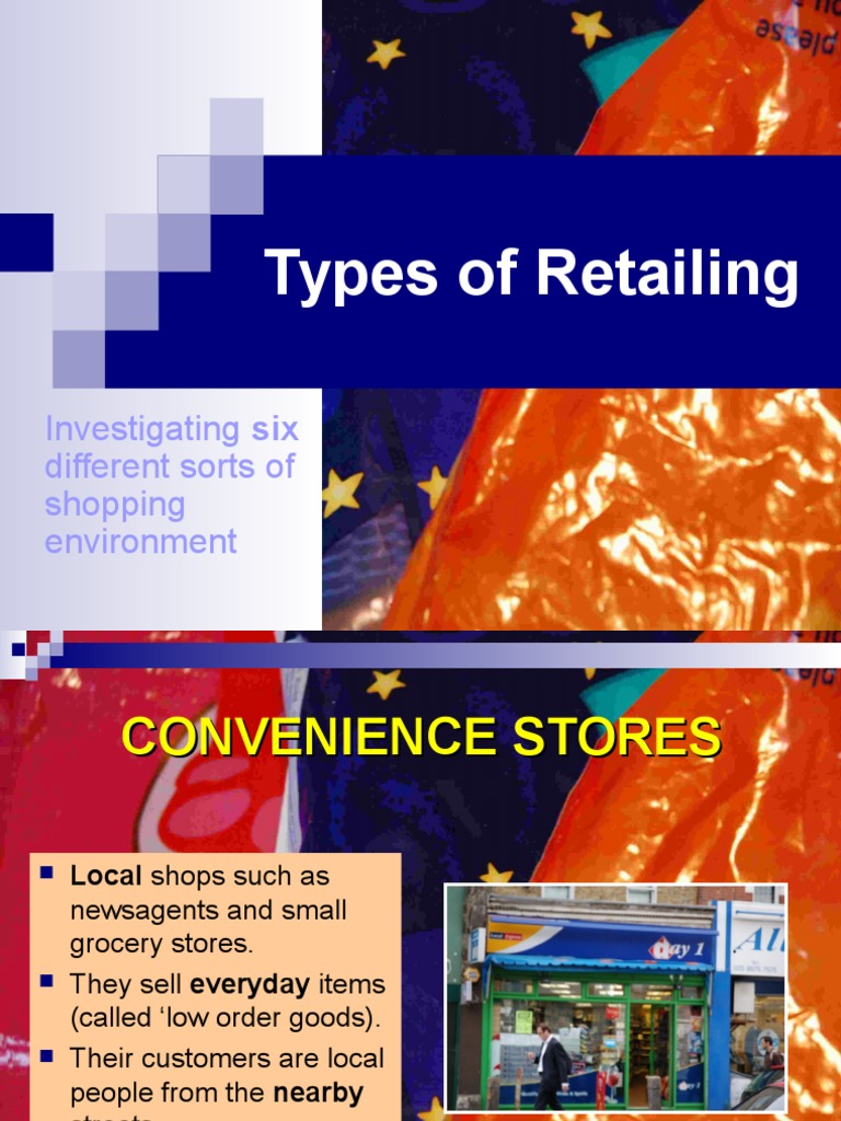 Types of Retailing | PDF