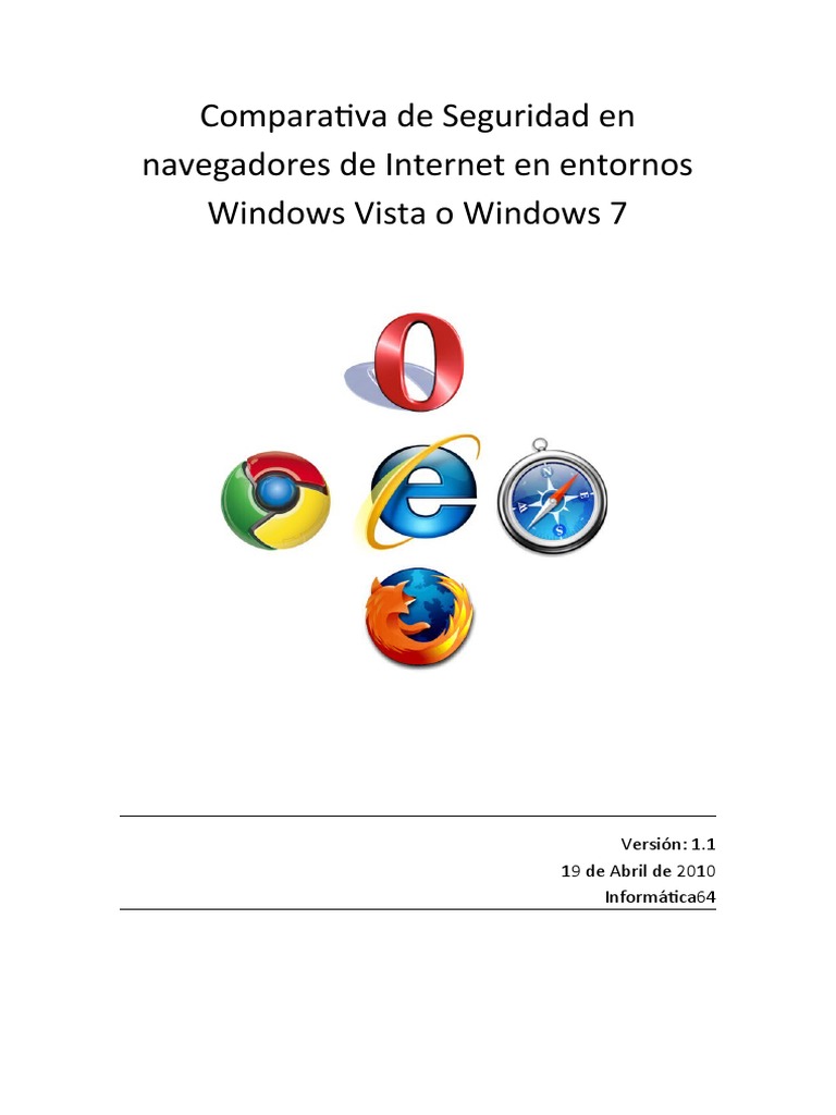 Seguridad Navegadores Windows 7/Vista | PDF | explorador de Internet | Script Java