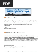Learner Driver Manual | PDF | Driver's License | Traffic