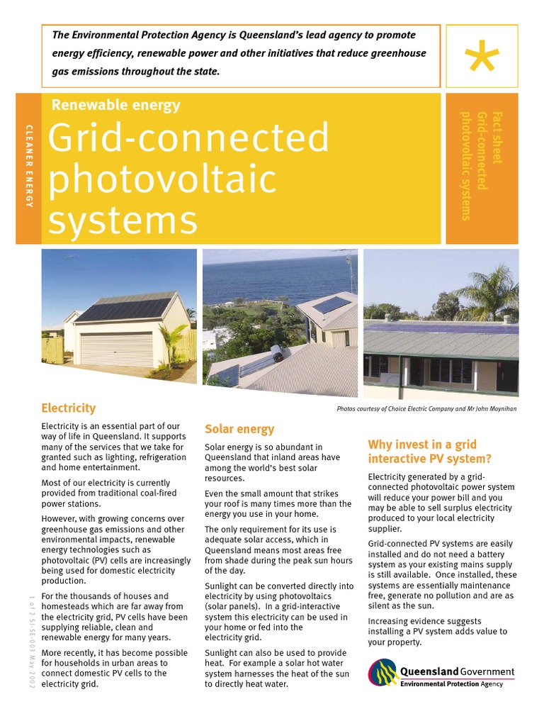 Gridconnected Photovoltaic Systems | PDF | Photovoltaics | Photovoltaic ...