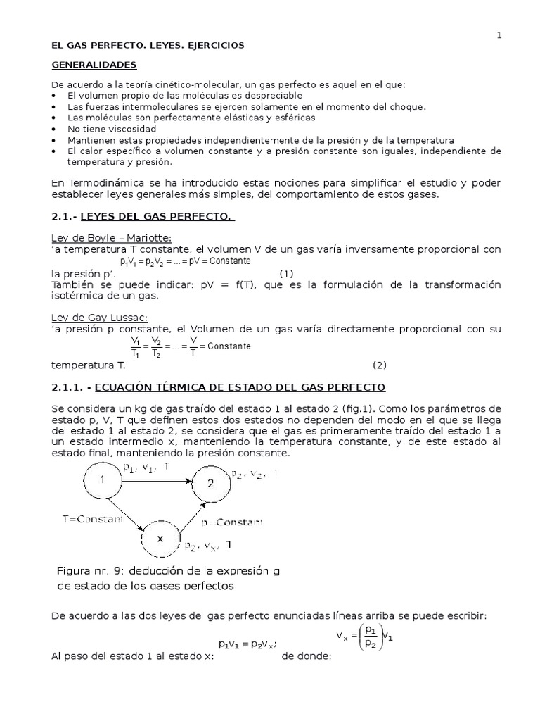 Ejemplos de Gases Ideales Cotidianos | PDF | Gases | Presión