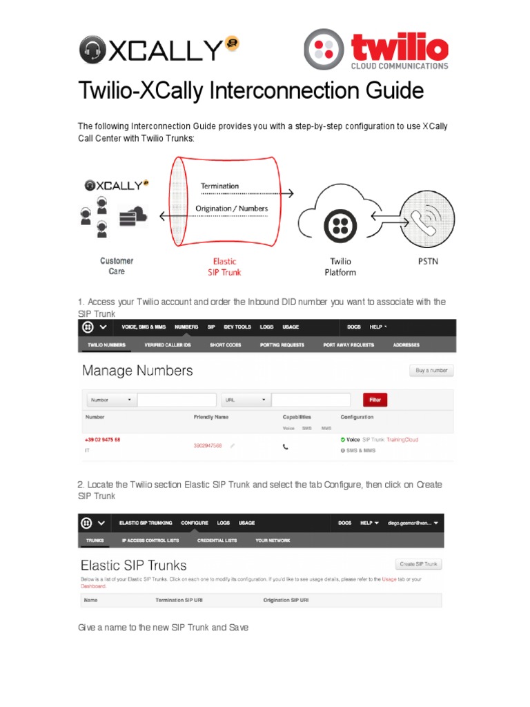 Twilio Manual | PDF | Session Initiation Protocol | Ip Address