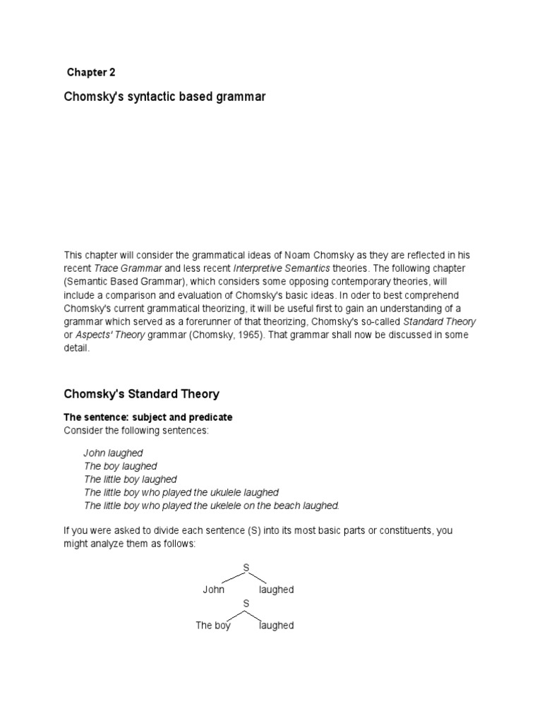 Struktur Sintaktik Noam Chomsky | PDF | Phrase | Syntax