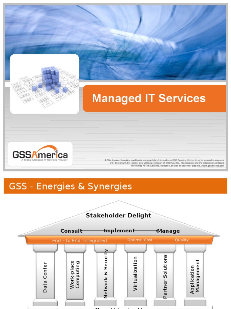 GSS America's Managed IT Services | PDF | Virtualization | Cloud Computing