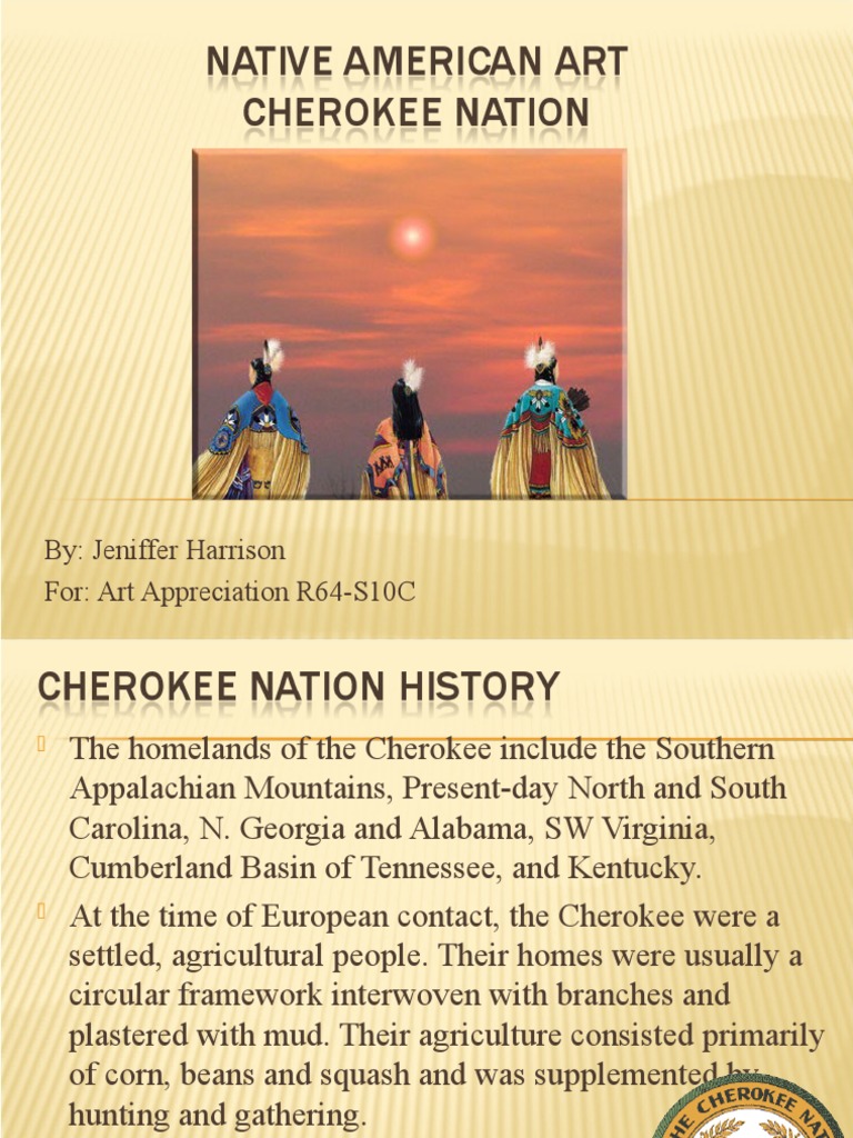 J Harrison Art Cherokee Presentation 1 | PDF | Cherokee | Trail Of Tears