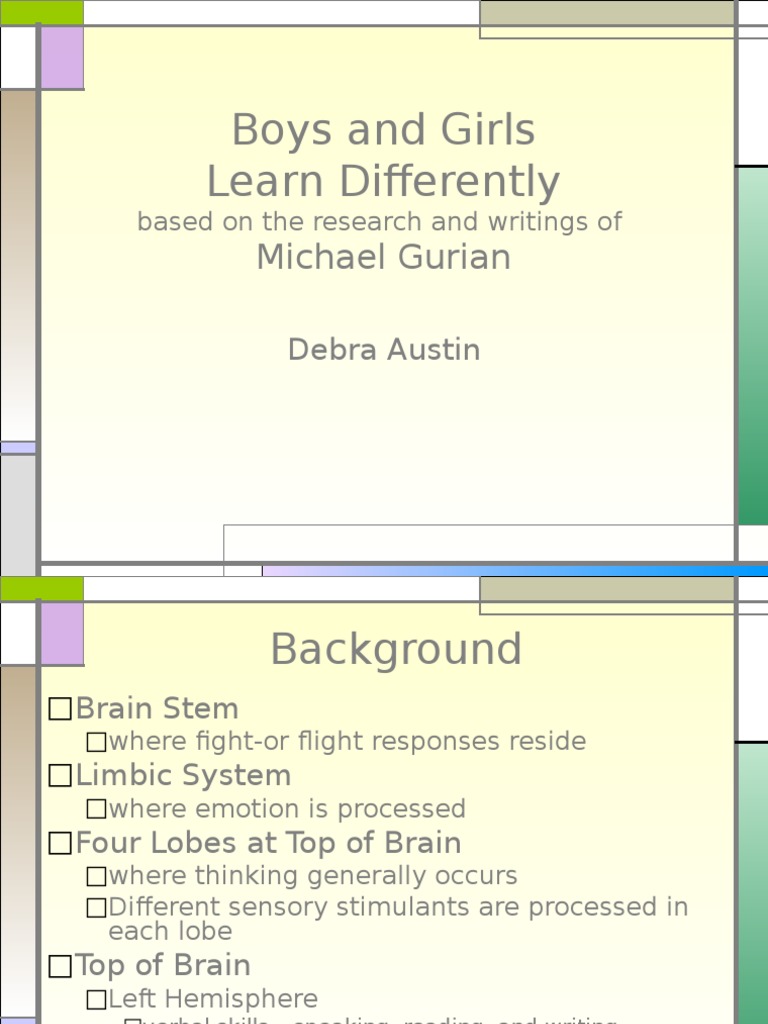 Gender Differences in Learning Styles | PDF | Self-Improvement | Wellness